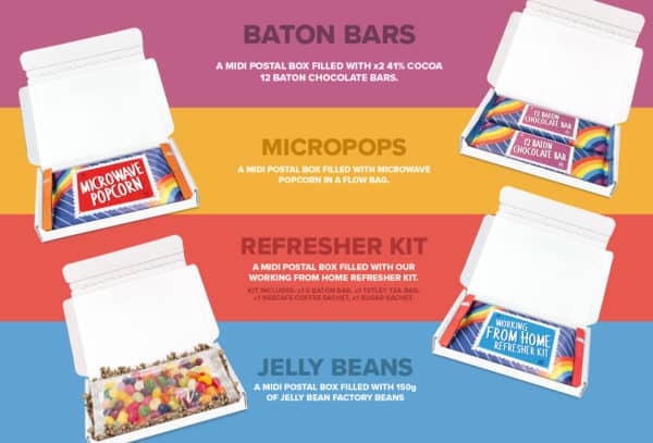 Branded Postal Gift Boxes – Stay At Home Merchandise